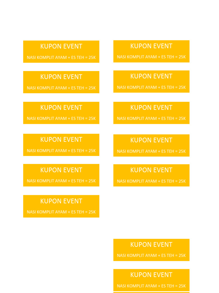 Kupon Event 1 | PDF