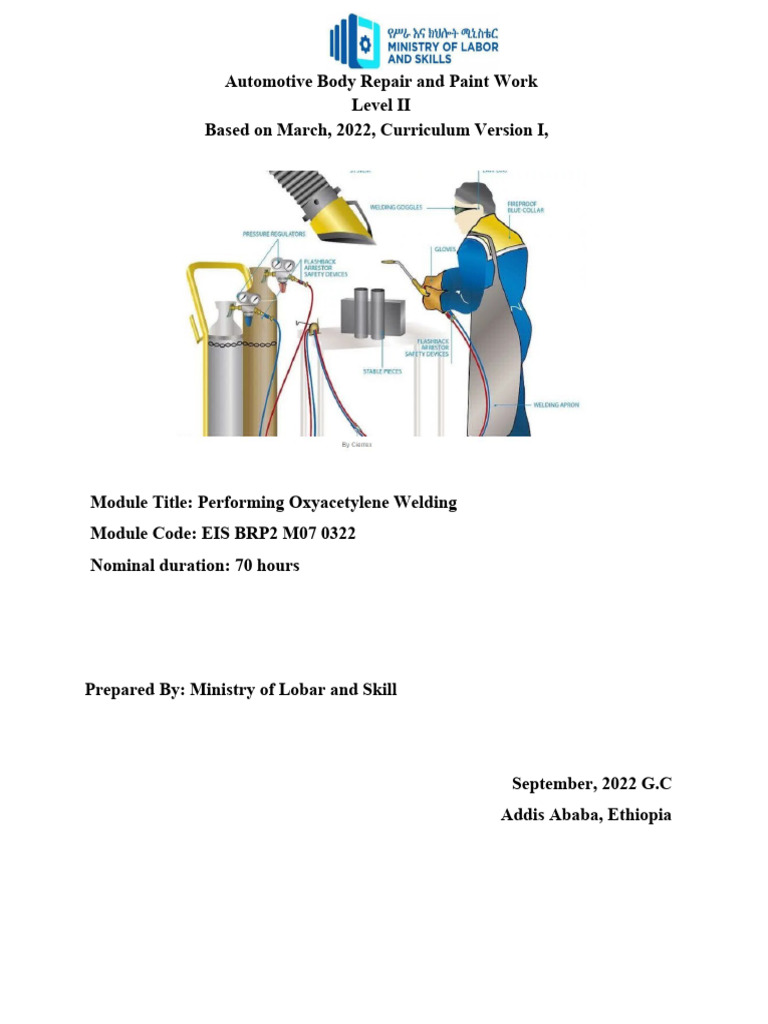 M07 Perform Oxyacetylene Welding | PDF | Welding | Construction