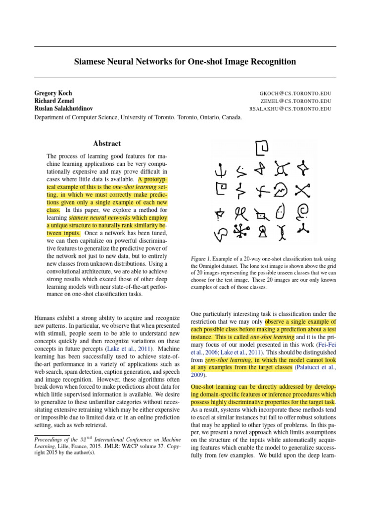 Siamese Neural Networks For One Shot Image Recognition Pdf Artificial Neural Network