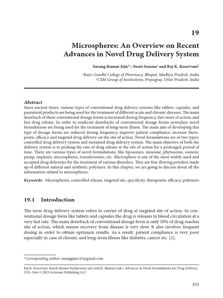 Microspheres | PDF | Self-Improvement | Wellness