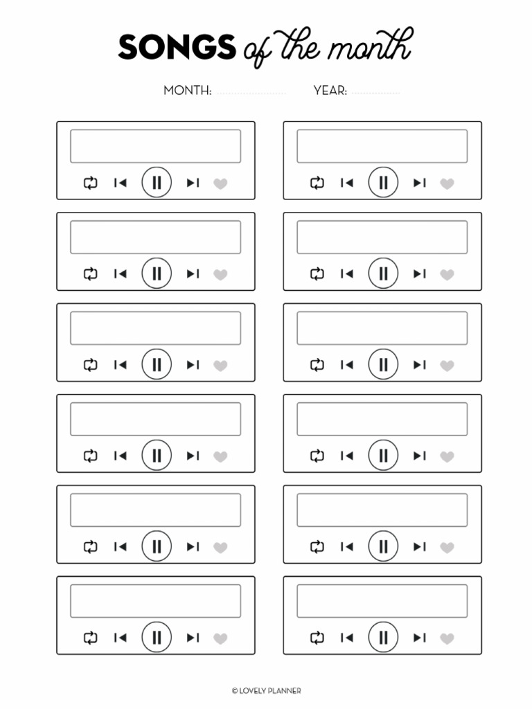 Songs of The Month | PDF
