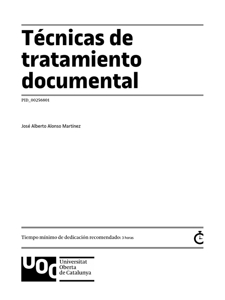 Gestion Integral de Archivos - Modulo3 - Tecnicas de Tratamiento Documental | PDF | Gestión de ...
