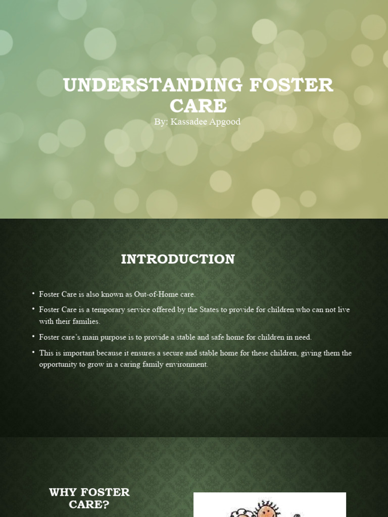 Foster Care Powerpoint | PDF | Foster Care | Family