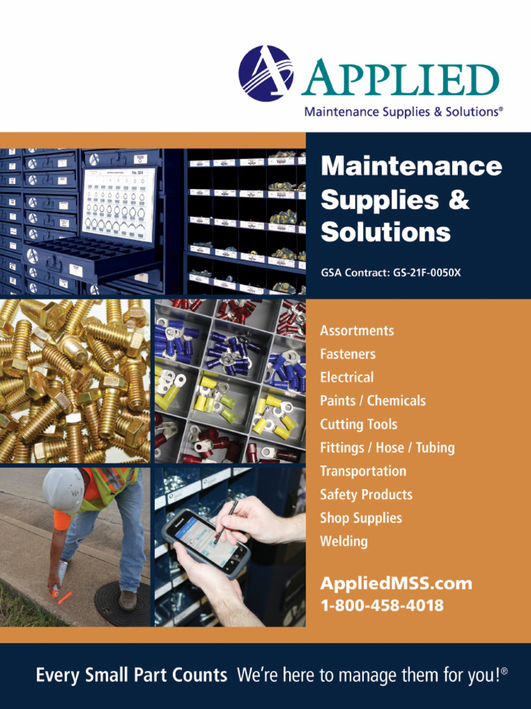 Maintenance Supplies & Solutions | PDF | Drilling | Electrical Connector