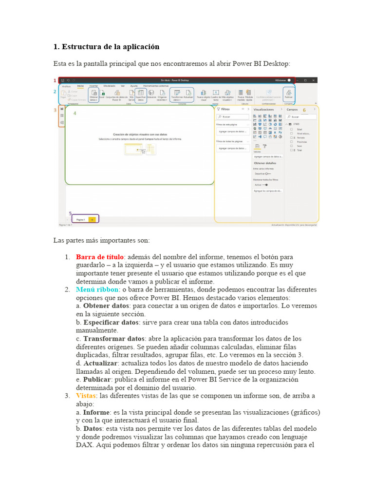 Estructura de La Aplicación: Barra de Título | PDF | Ventana ...