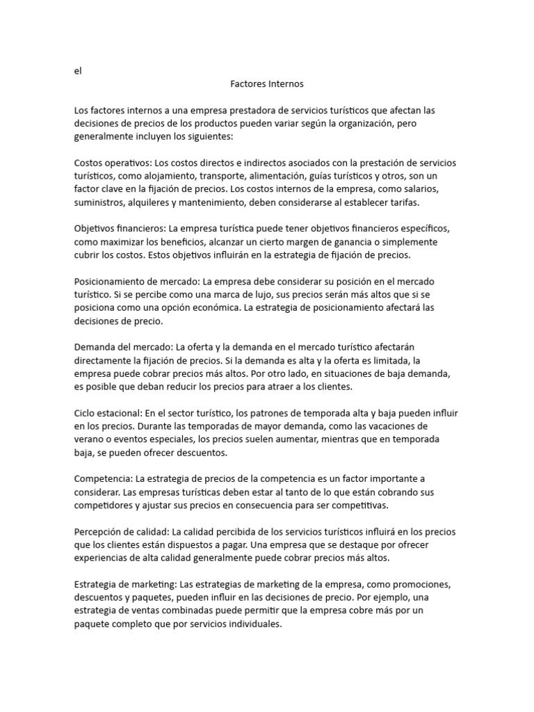 Factores Internos y Externos | PDF