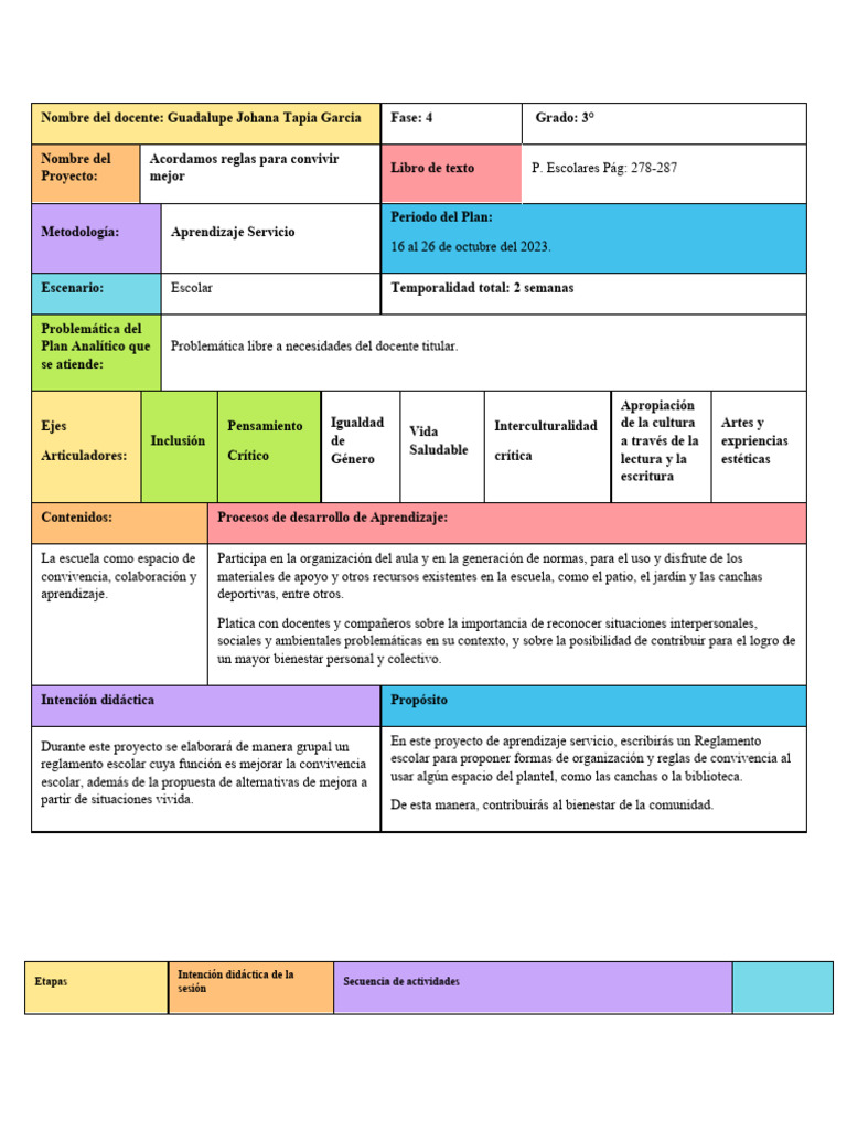Reglamento Escolar para Mejorar Convivencia | PDF | Aprendizaje ...