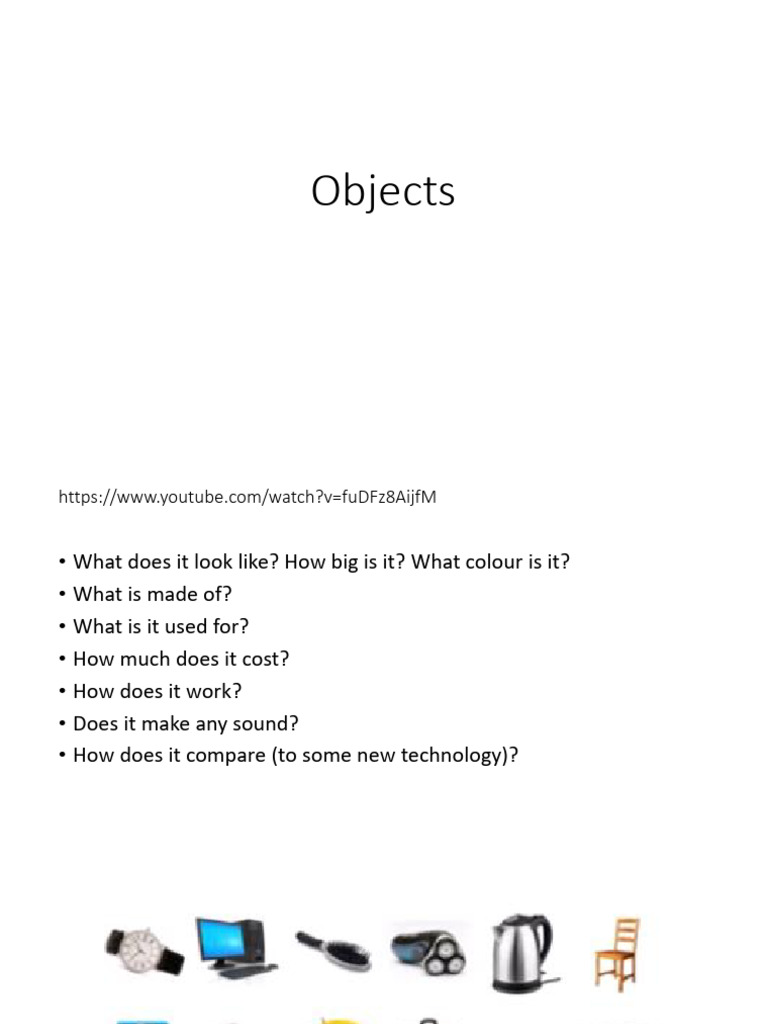 Describing Objects - Questions | PDF