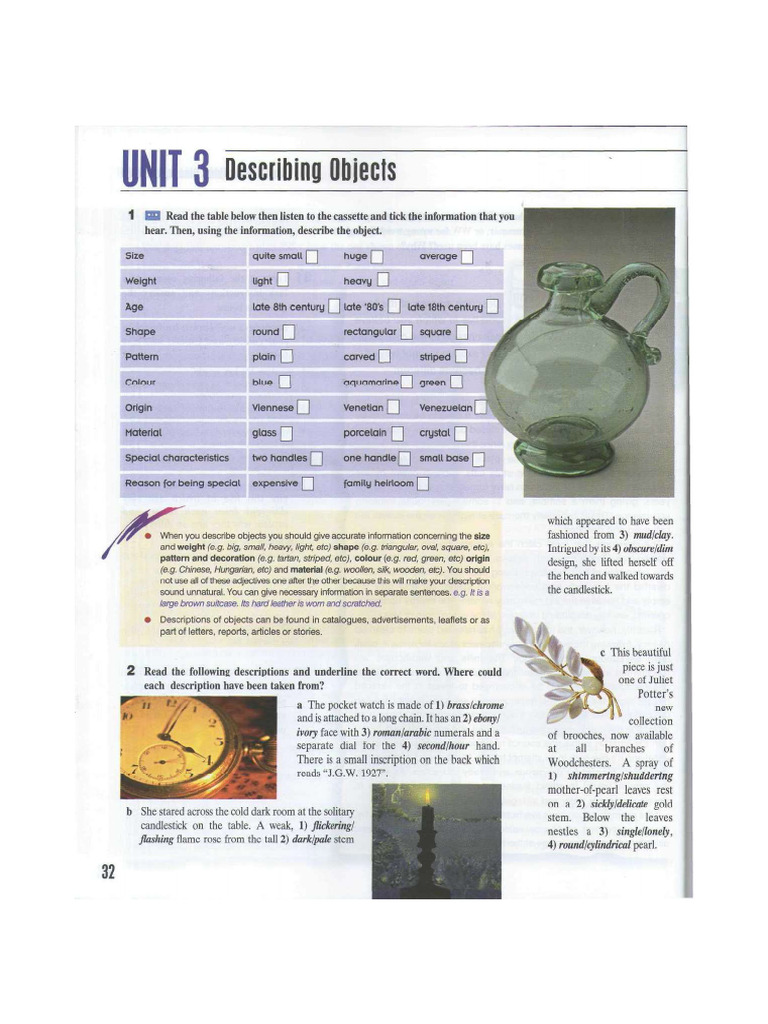 Successful - Writing - Proficiency - Unit 3 - Object DSCRB | PDF
