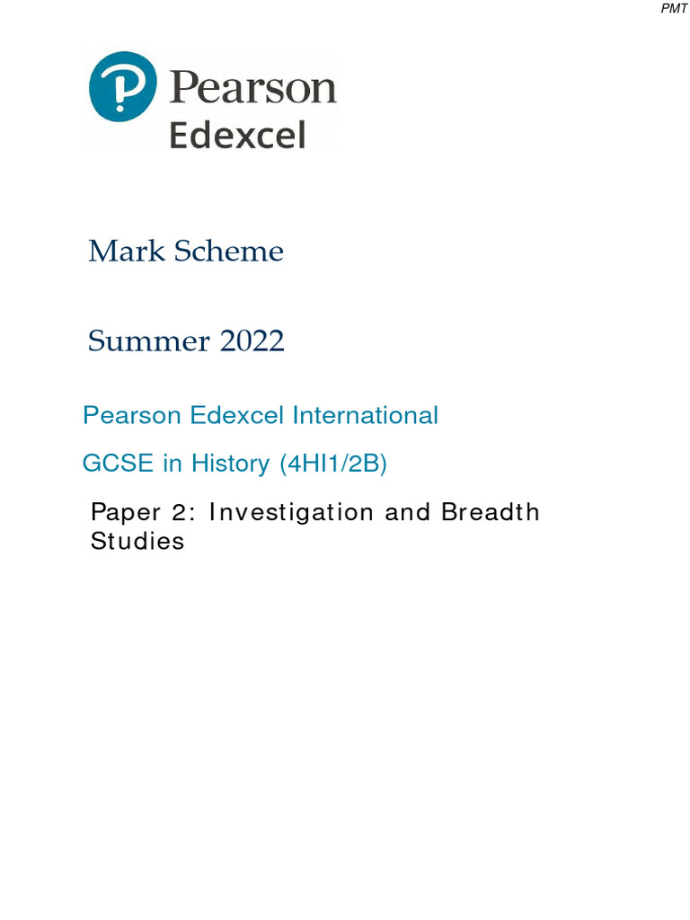 June 2022 MS - Paper 2B Edexcel History IGCSE | PDF | Viet Cong ...