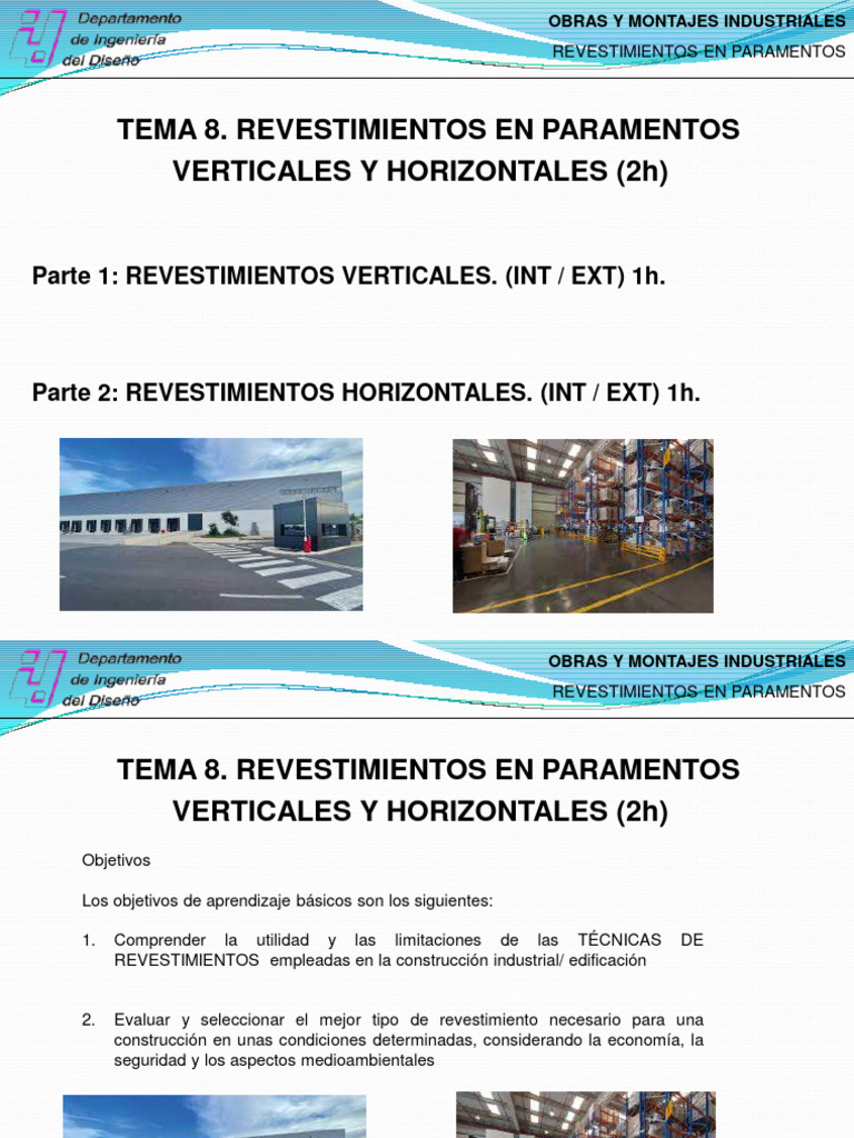 Tema 8 Revestimientos en Edificación | PDF