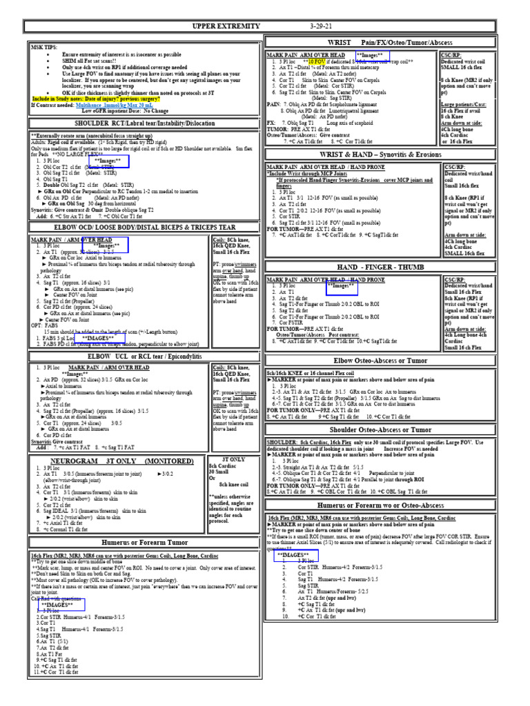 Upper Extremity | PDF