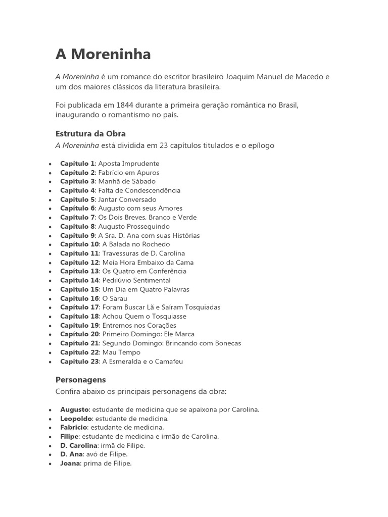 A Moreninha Pdf