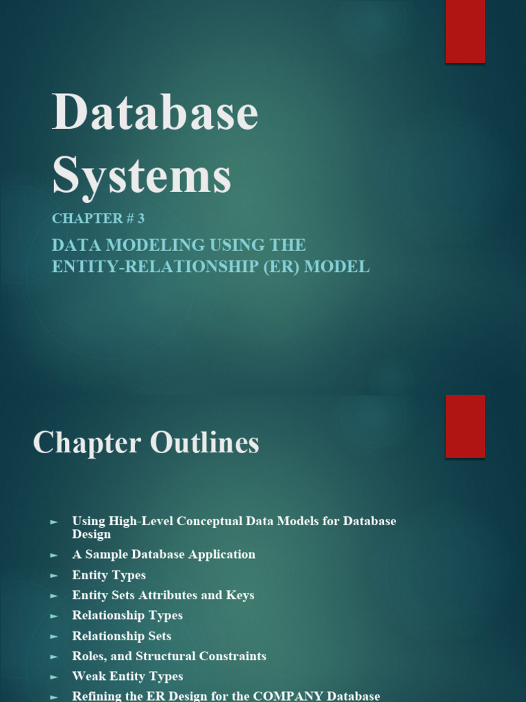 Modeling Using The Entity-Relationship (ER) Model | PDF | Conceptual Model | Data Type