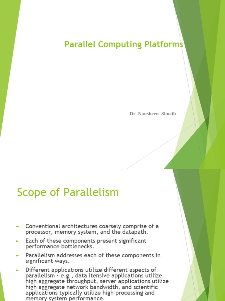 Parallel Computing Platforms-Dr Nausheen | PDF