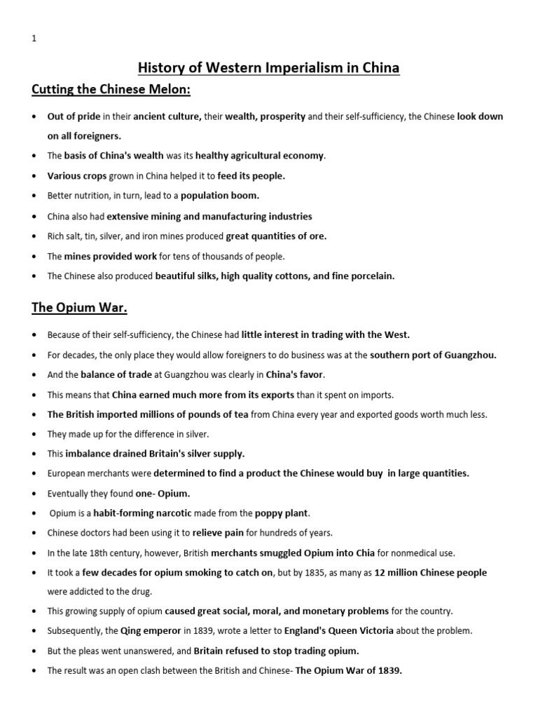 16 History of Western Imperialism in China | PDF | Qing Dynasty | China