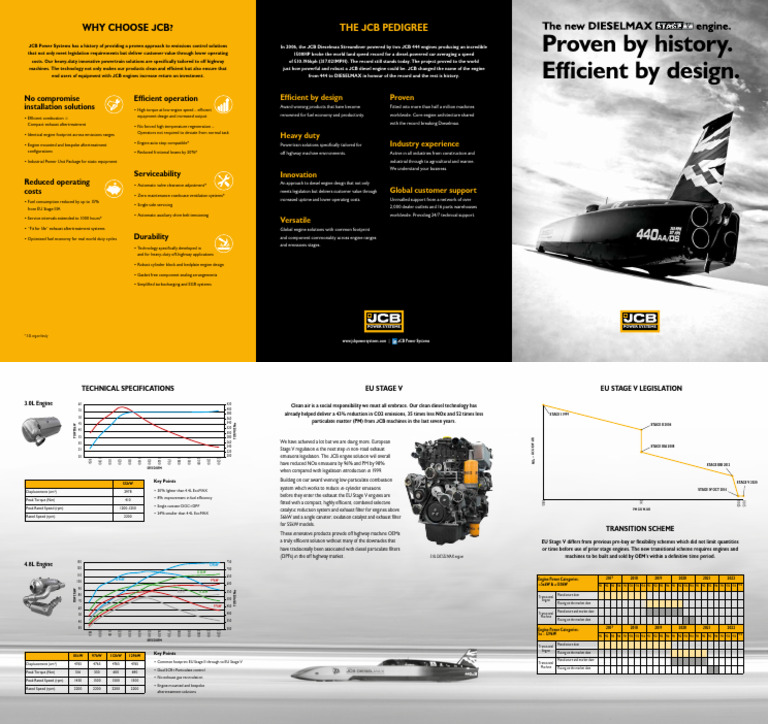 Stage V Engines Brochure | PDF | Exhaust Gas | Engines