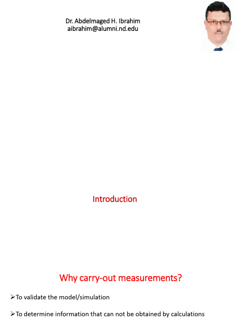 MEP3030 - Lectures 1 and 2 and 3 - Sensors and Their Characterstics | PDF