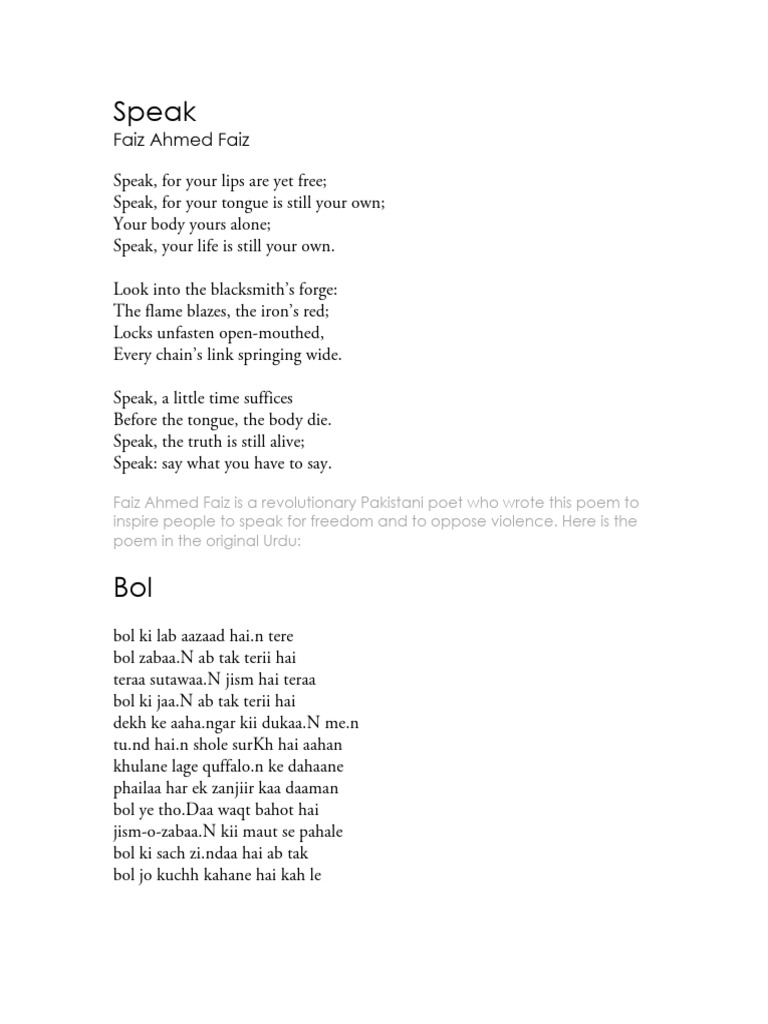 Speak Pdf