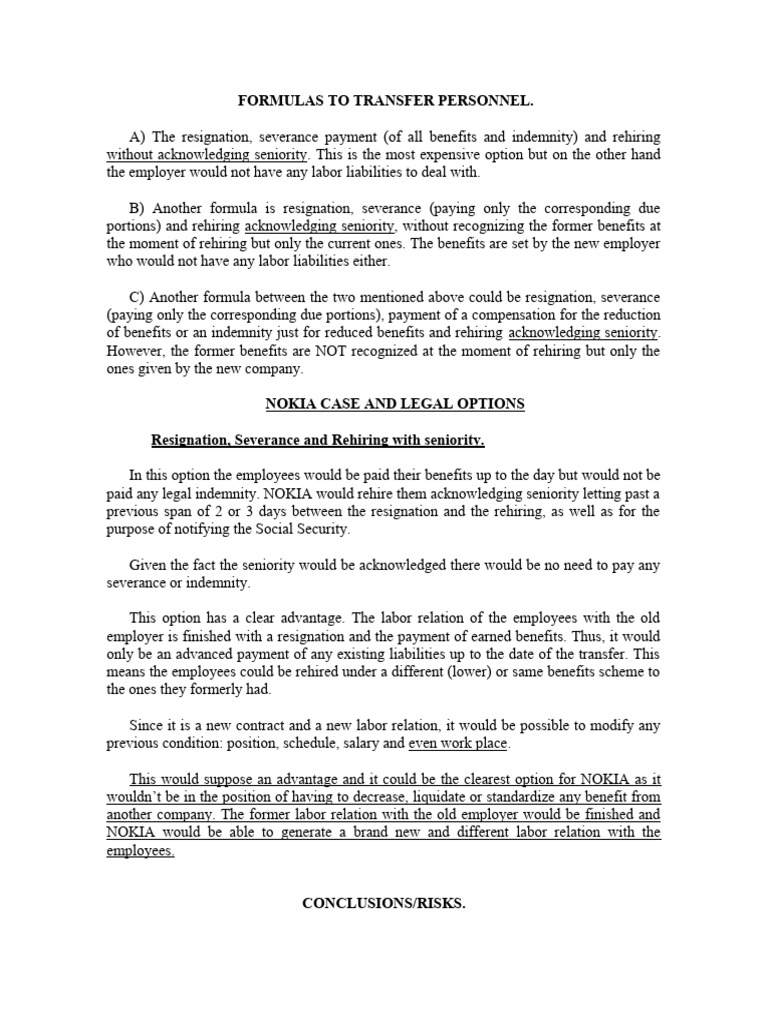 Formulas Personnel Transfer | PDF | Employment | Private Law