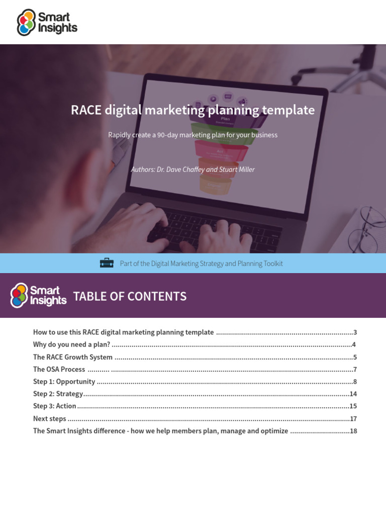 Race Digital Marketing Planning Template Smart Insights | PDF