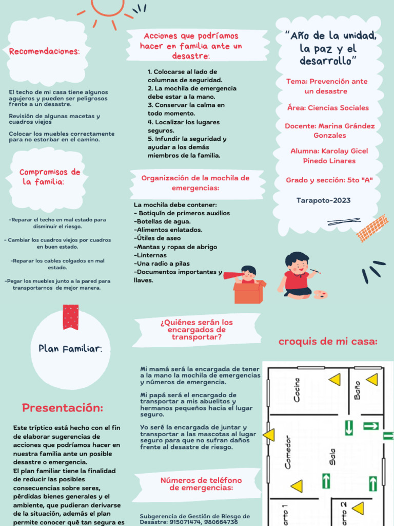 Folleto Infantil para Actividades Proyectos y Juegos con Niños Doodle ...