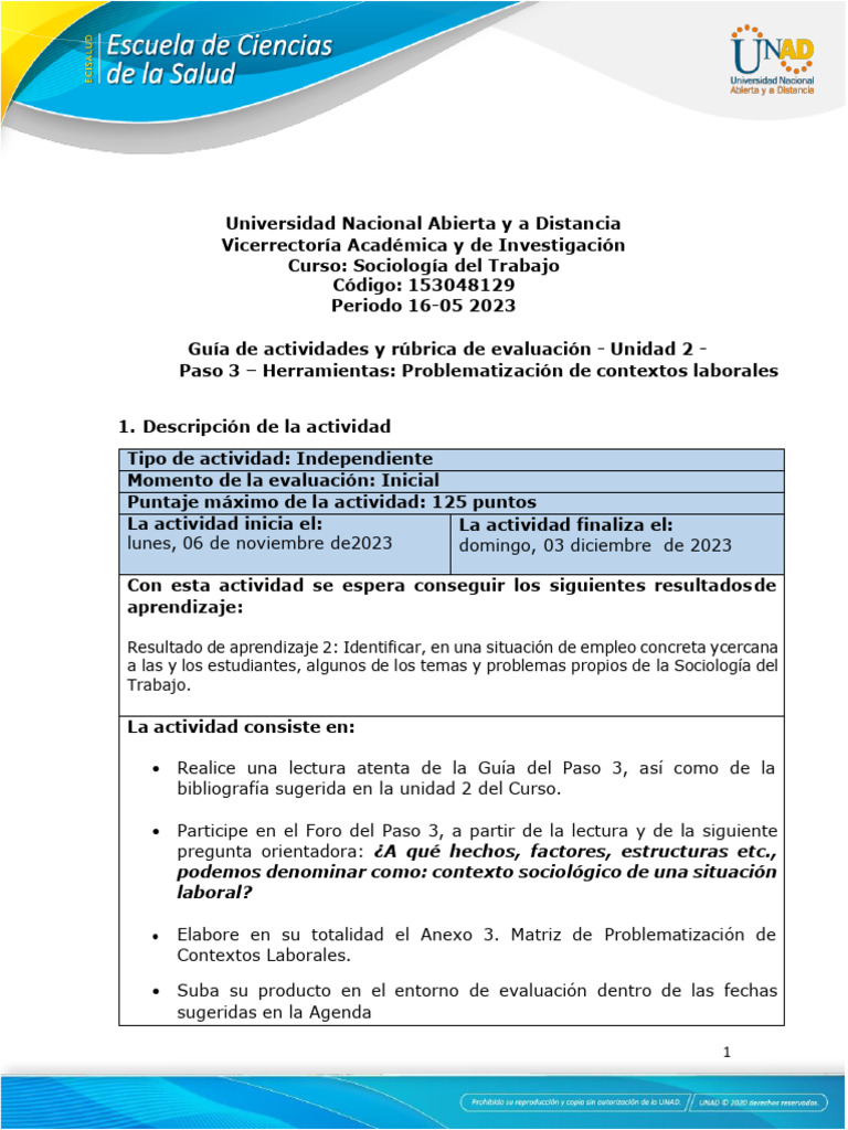 Guia de Actividades y Rúbrica de Evaluación Unidad 2 - Paso 3 ...
