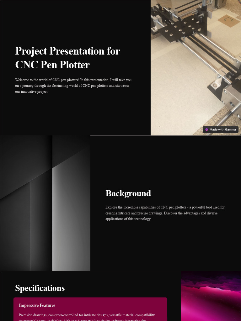 Project Presentation For CNC Pen Plotter | PDF | Usability | Computing