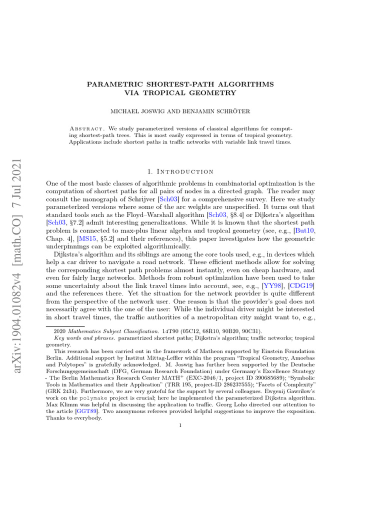 Tropical | PDF | Linear Programming | Matrix (Mathematics)