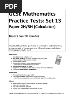 AQA GCSE Combined Science Equation Sheet | PDF | Mass | Force
