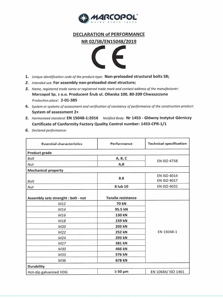 Dop 02.sb - En15048.2019 PDF | PDF