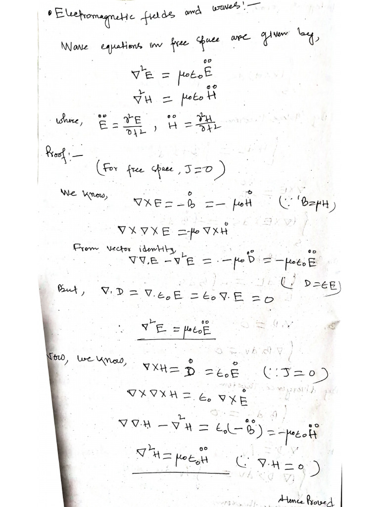 Electromagnetic Waves and Fields | PDF