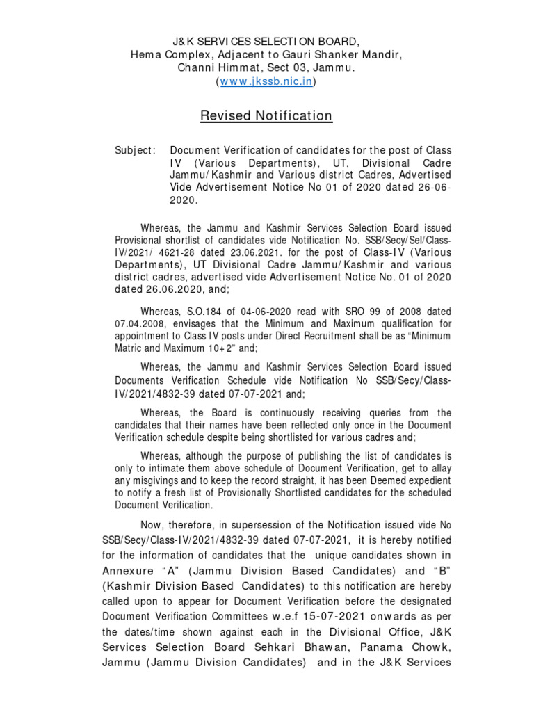 Revised Notice and Annexures 08072021 | PDF