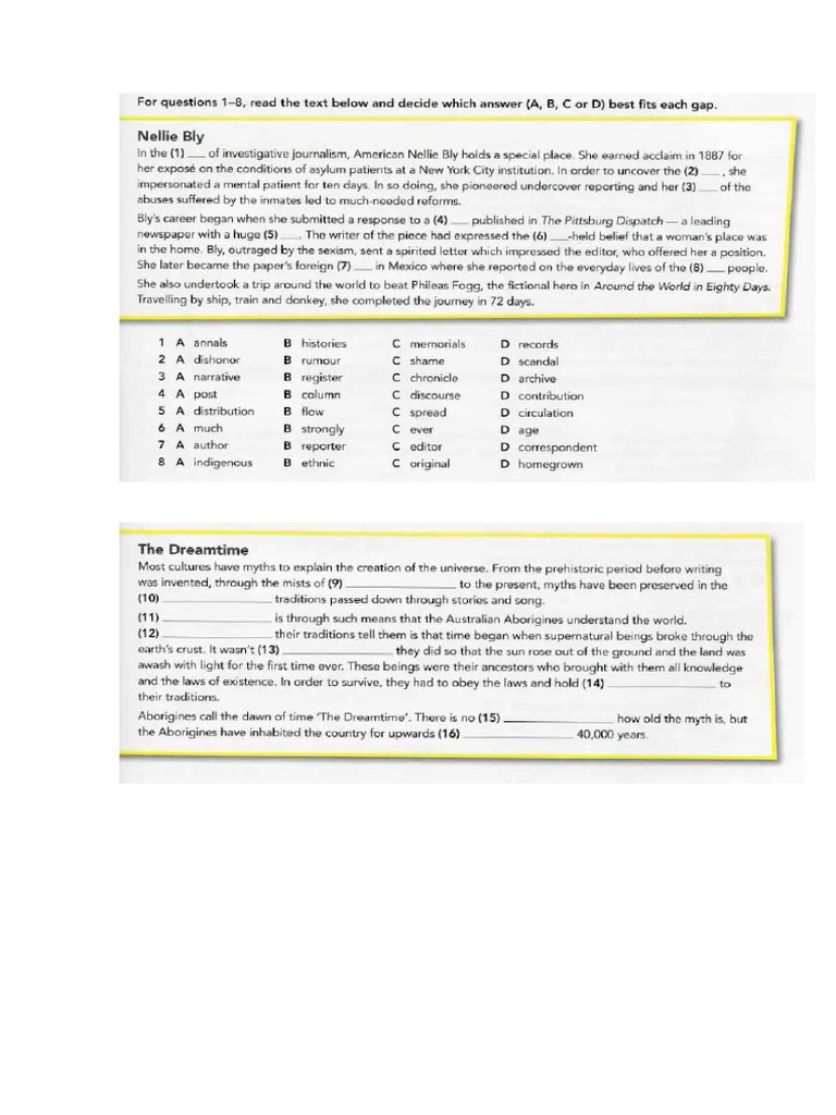 C2 Reading & Use of English Practice 3 | PDF