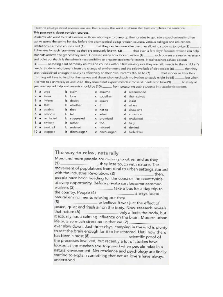 C2 Reading & Use of English Practice 6 | PDF