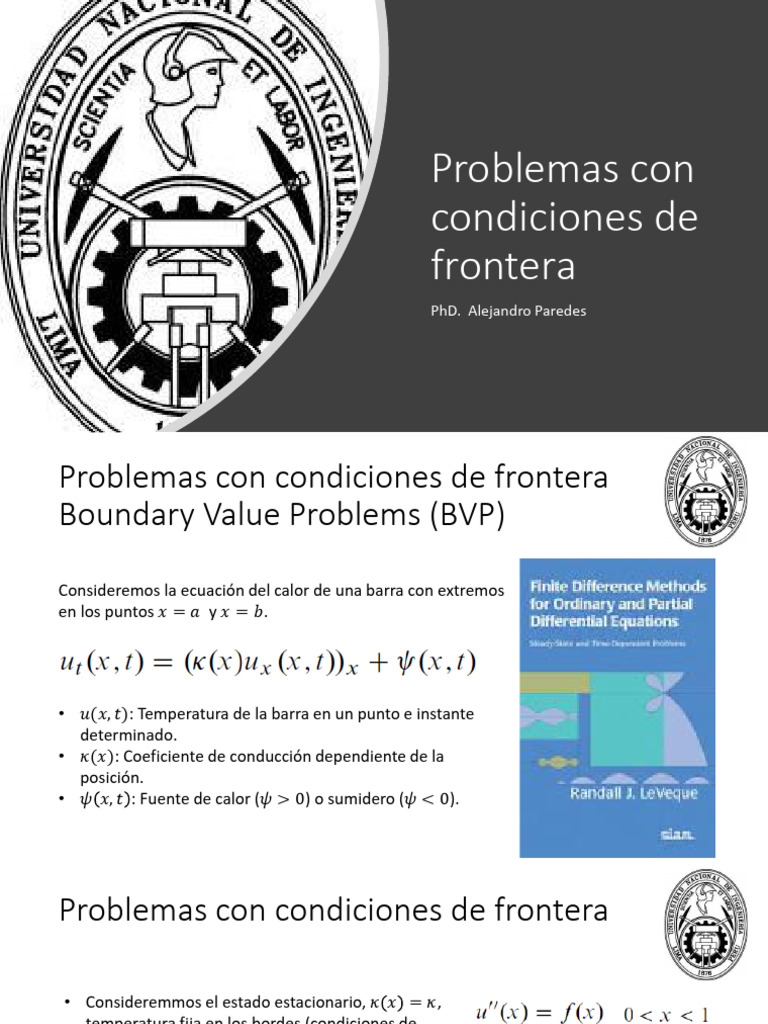 Problemas Con Condiciones de Frontera | PDF | Ecuaciones | Matriz ...