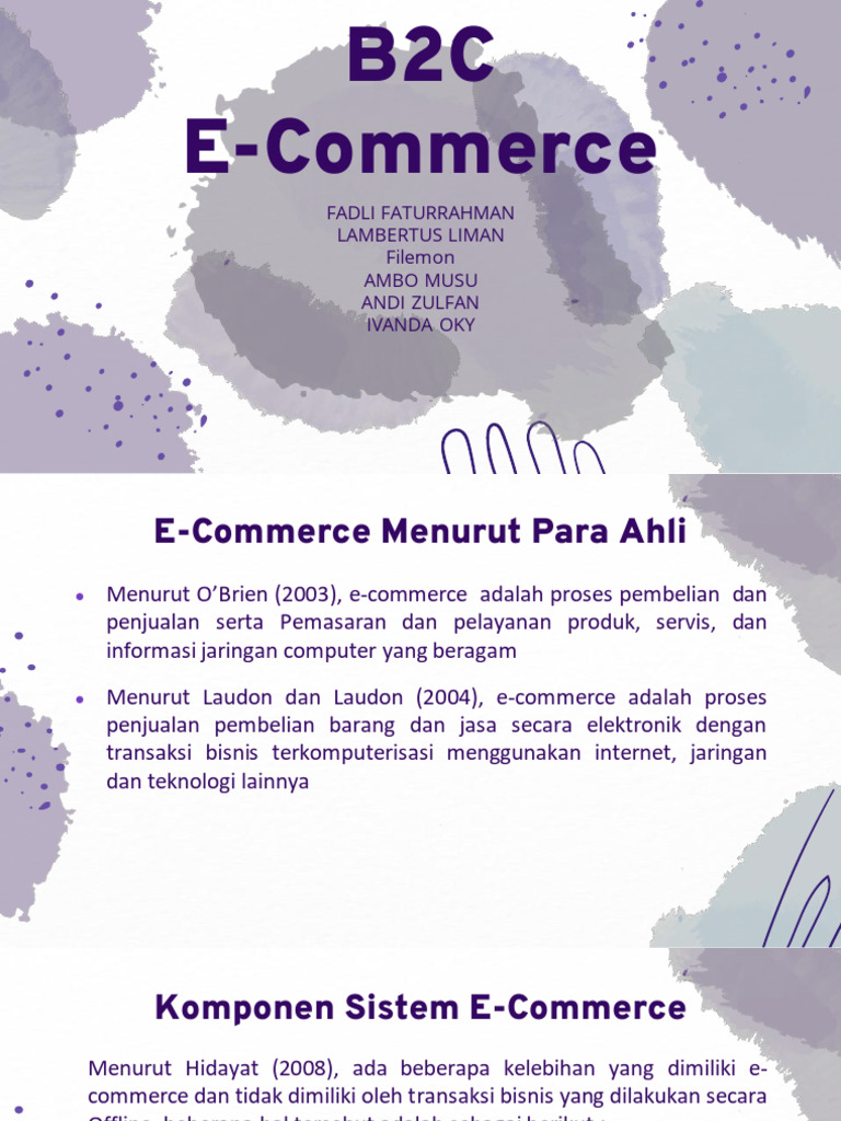 B2C E Commerce | PDF