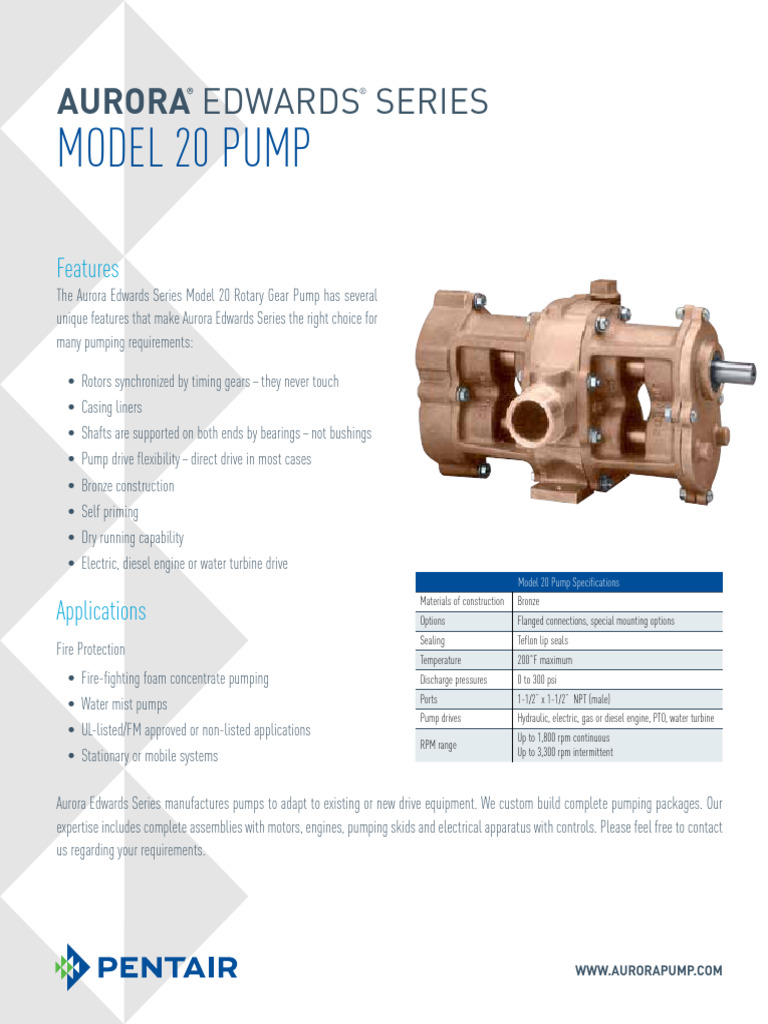 Edwards Mod.20 | PDF | Pump | Engines
