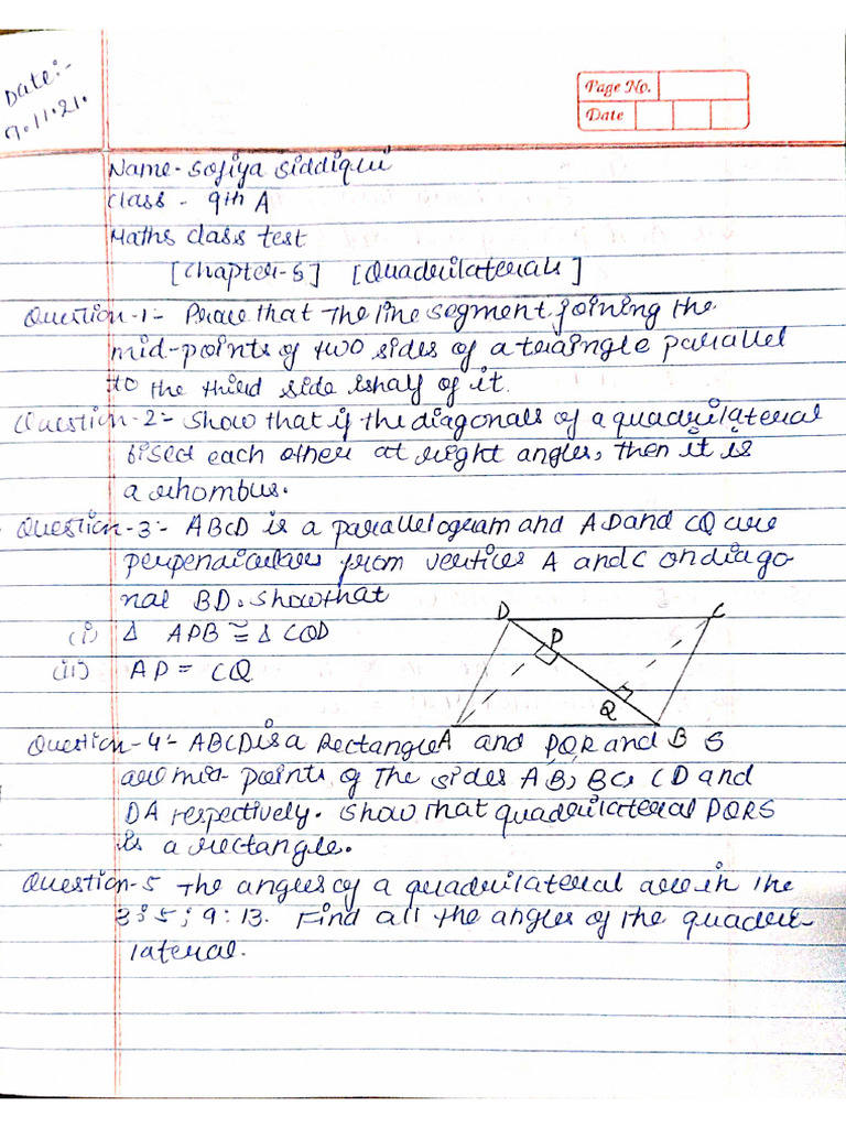 Sofiya Siddiqui Maths CT | PDF