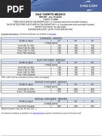 US Import Demurrage Tariffs 2025 | PDF | Shipping