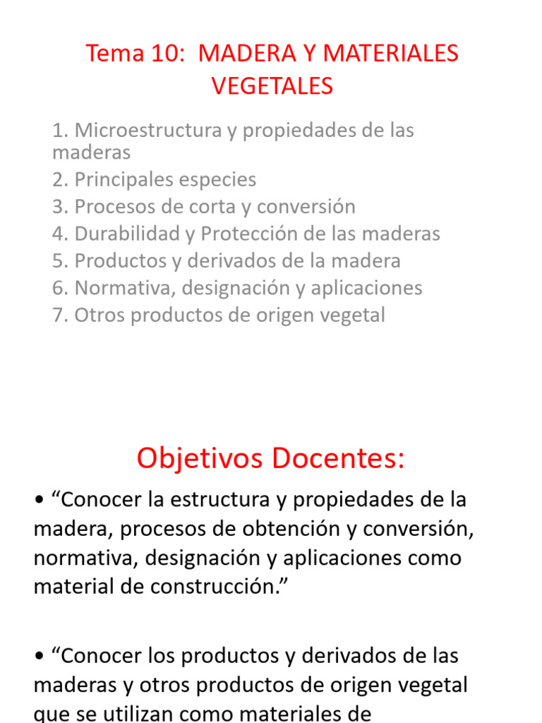 Madera: Propiedades y Aplicaciones en Construcción | PDF | Tecnología
