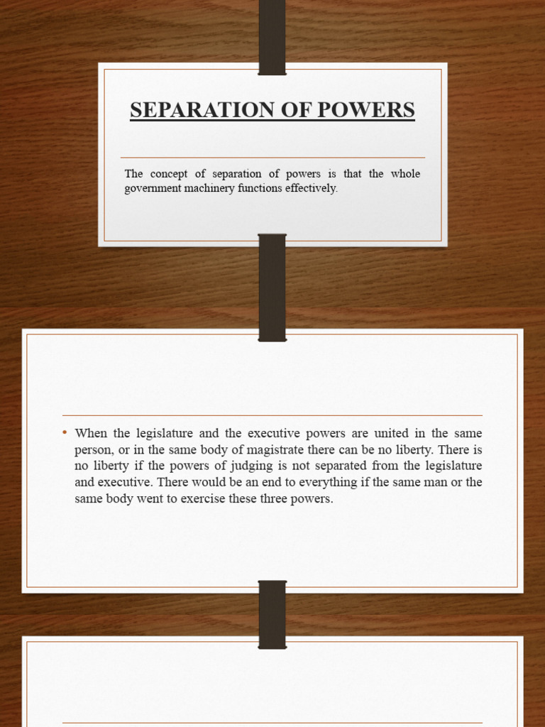 Separaton of Powers | PDF | Separation Of Powers | Governance