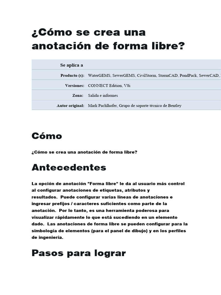 Cómo Se Crea Una Anotación de Forma Libre | PDF | Archivo de ... Cómo Se Crea Una Anotación de Forma Libre | PDF | Archivo de ...