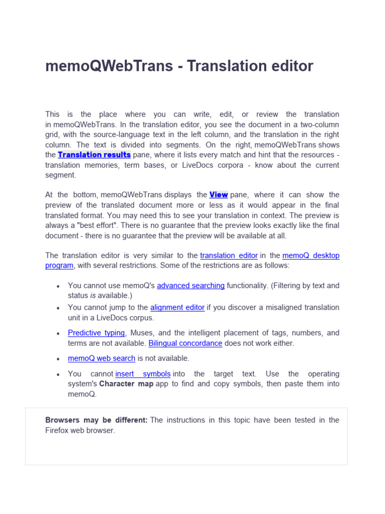 How To Make, and Edit Translations On MemoQ | PDF | Icon (Computing) | Computing