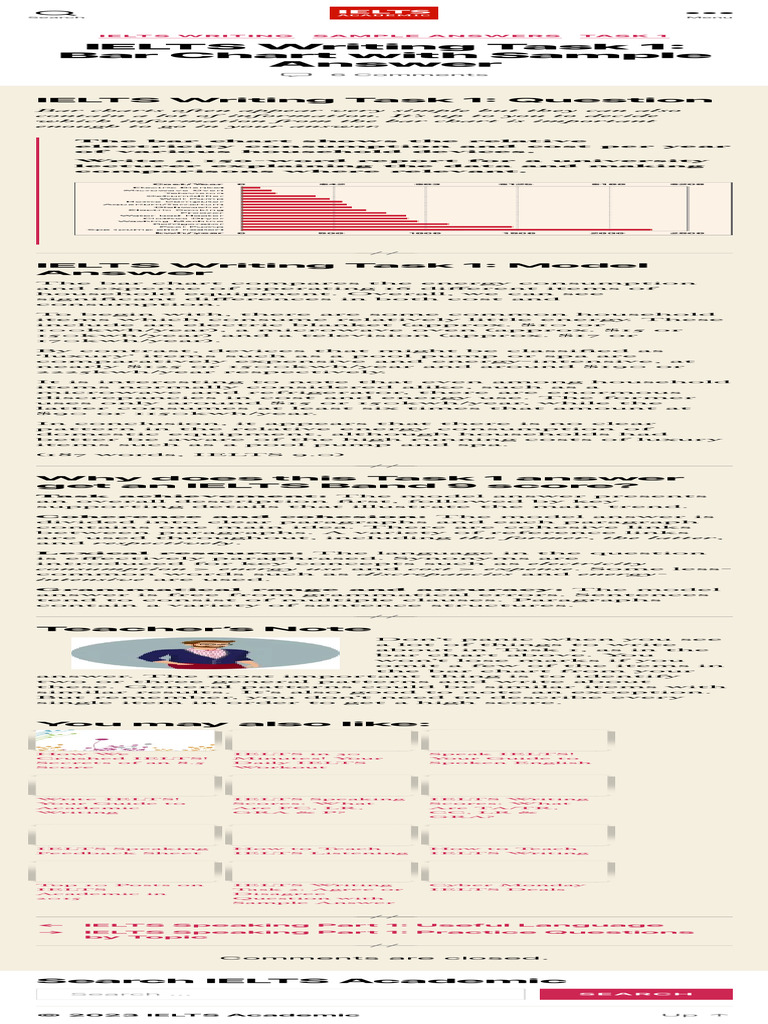 IELTS Writing Task 1 Bar Chart With Sample Answer | PDF | International ... IELTS Writing Task 1 Bar Chart With Sample Answer | PDF | International ...