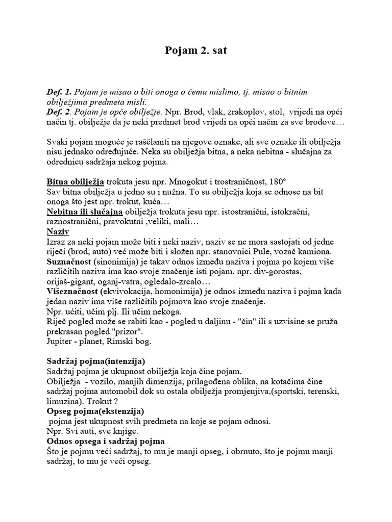 Pojam 2 | PDF