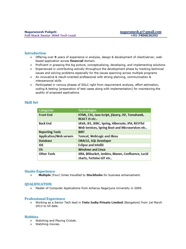 Nagaramesh Puligeti | PDF | Representational State Transfer | Web Service