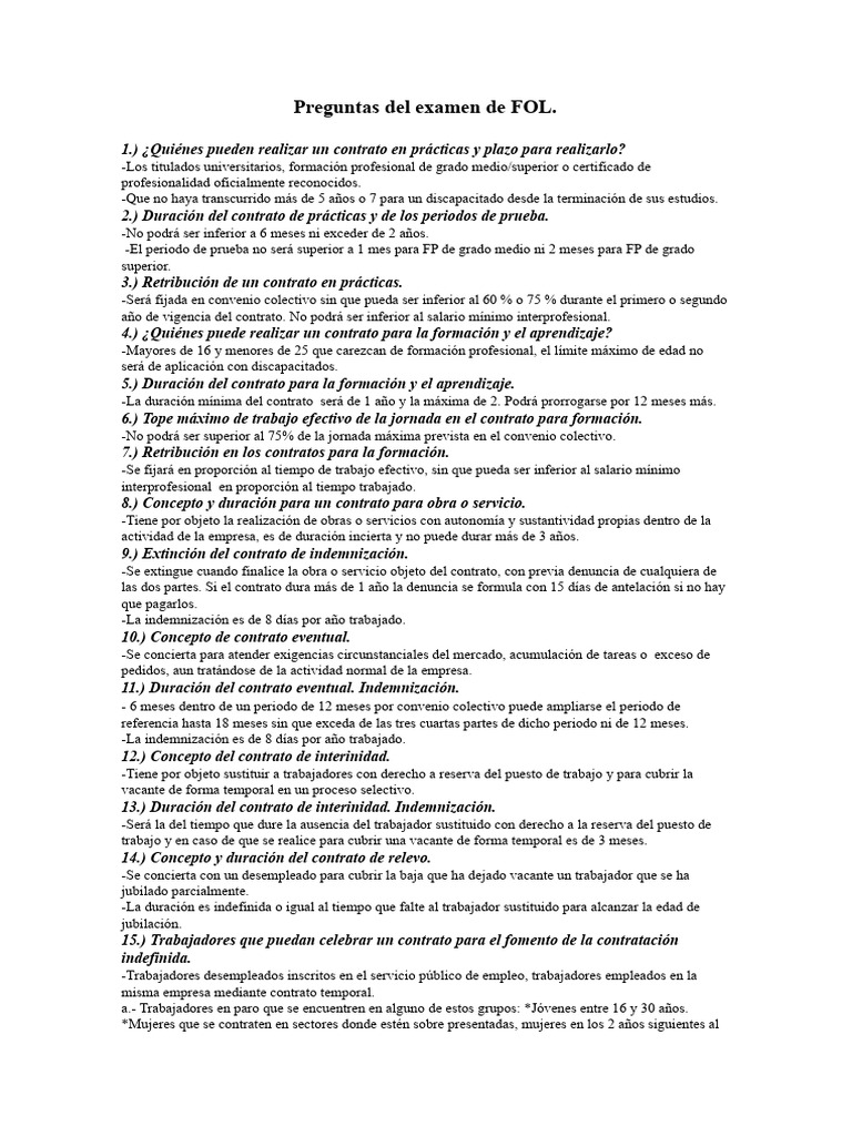 Preguntas Del Examen de FOL | PDF