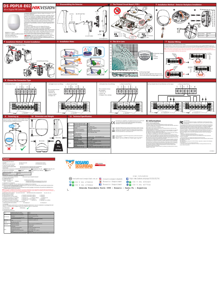 4030-UD13284B-A Baseline DS-PDP18-EG2 18m Digital Dual PIR Detector - Manual | PDF | Computer ...