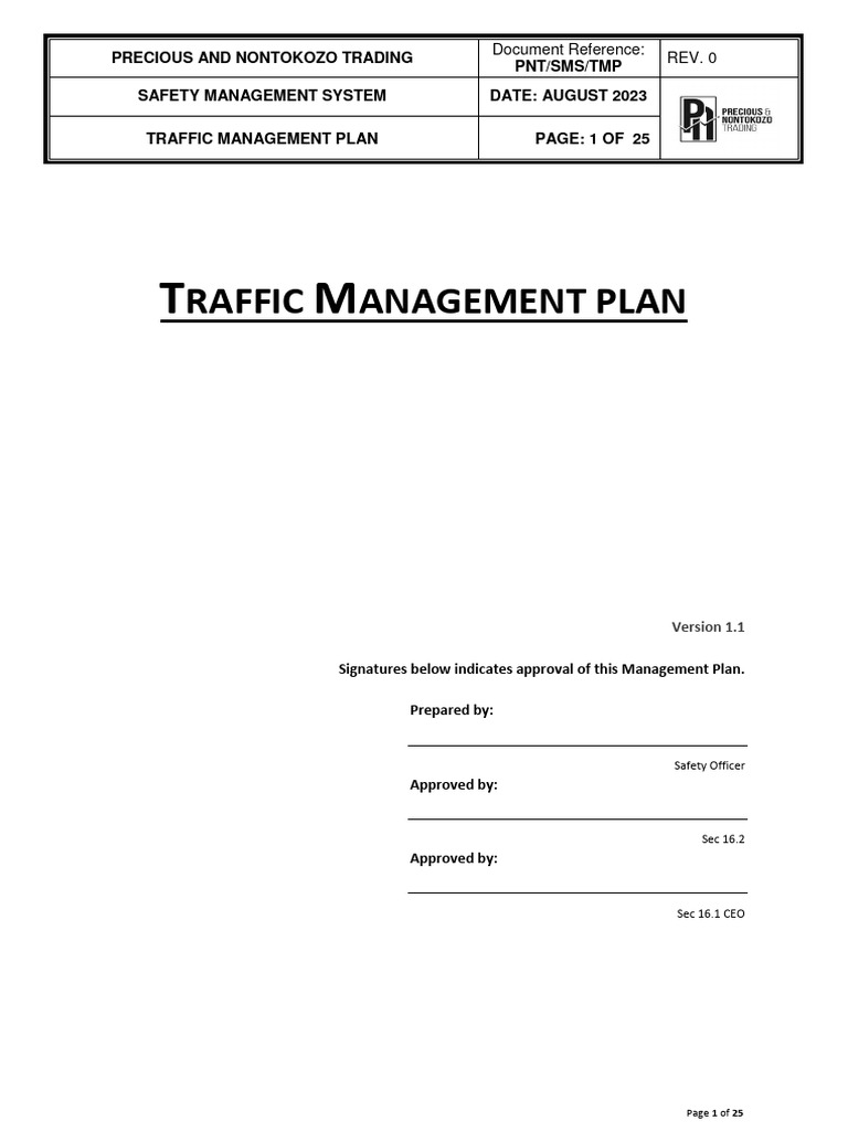 Plan - Traffic Management Plan | PDF
